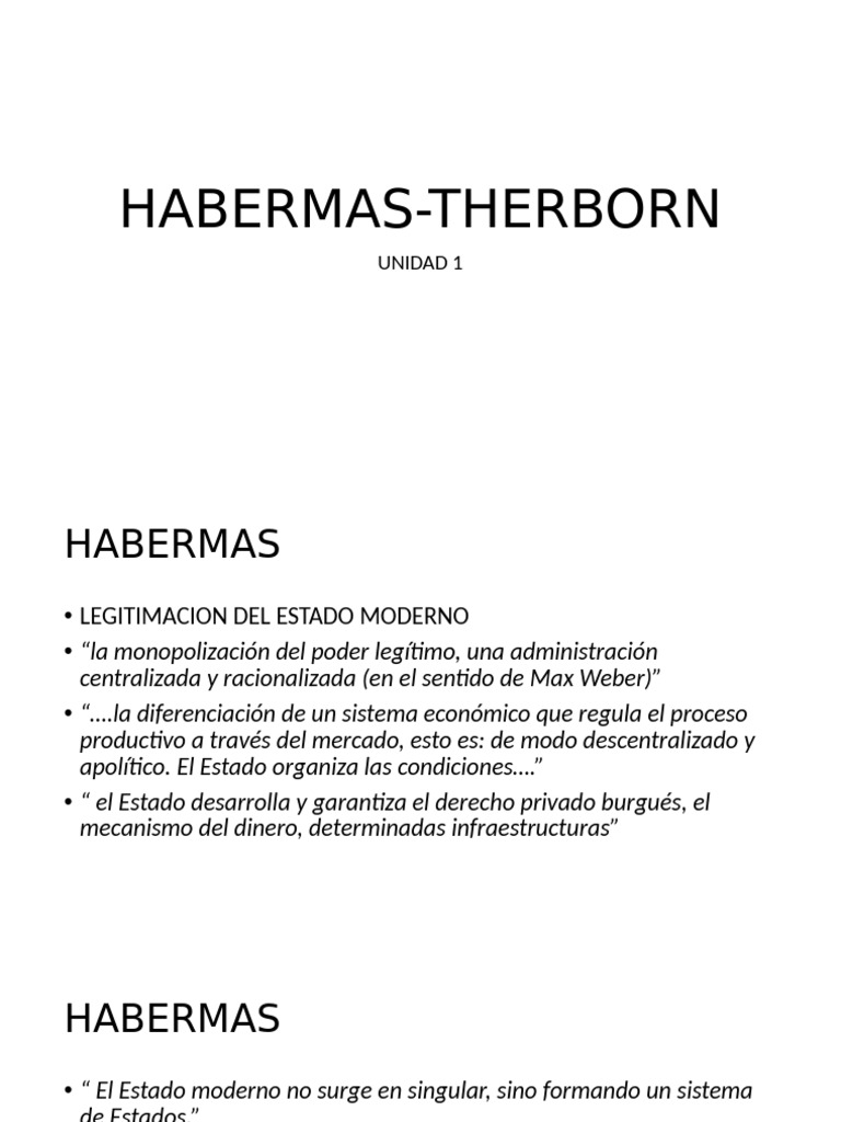 Habermas Therborn | PDF | Estado (política) | Capitalismo