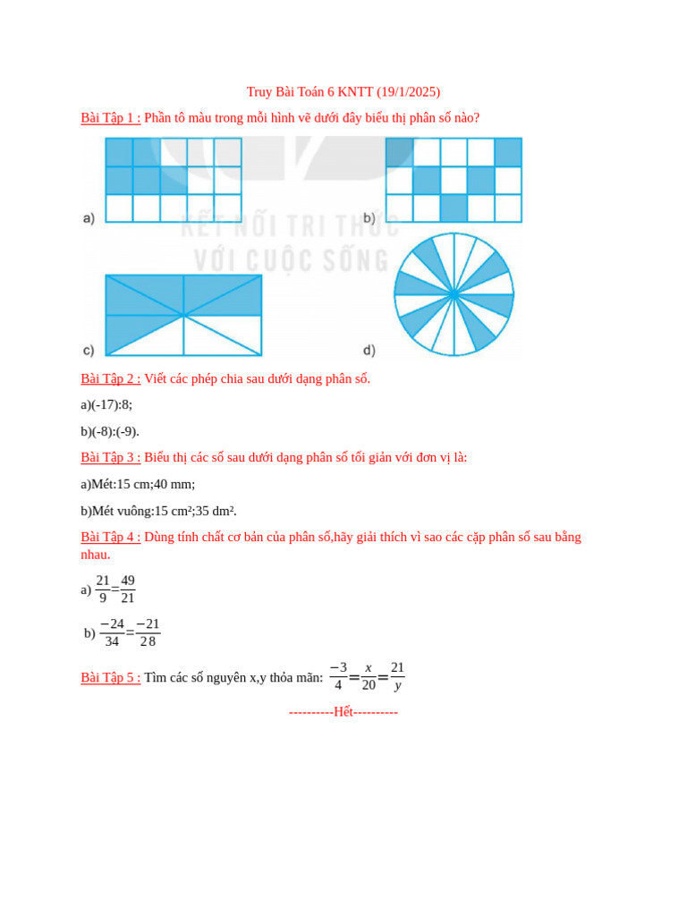 Truy Bài Toán 6 KNTT | PDF