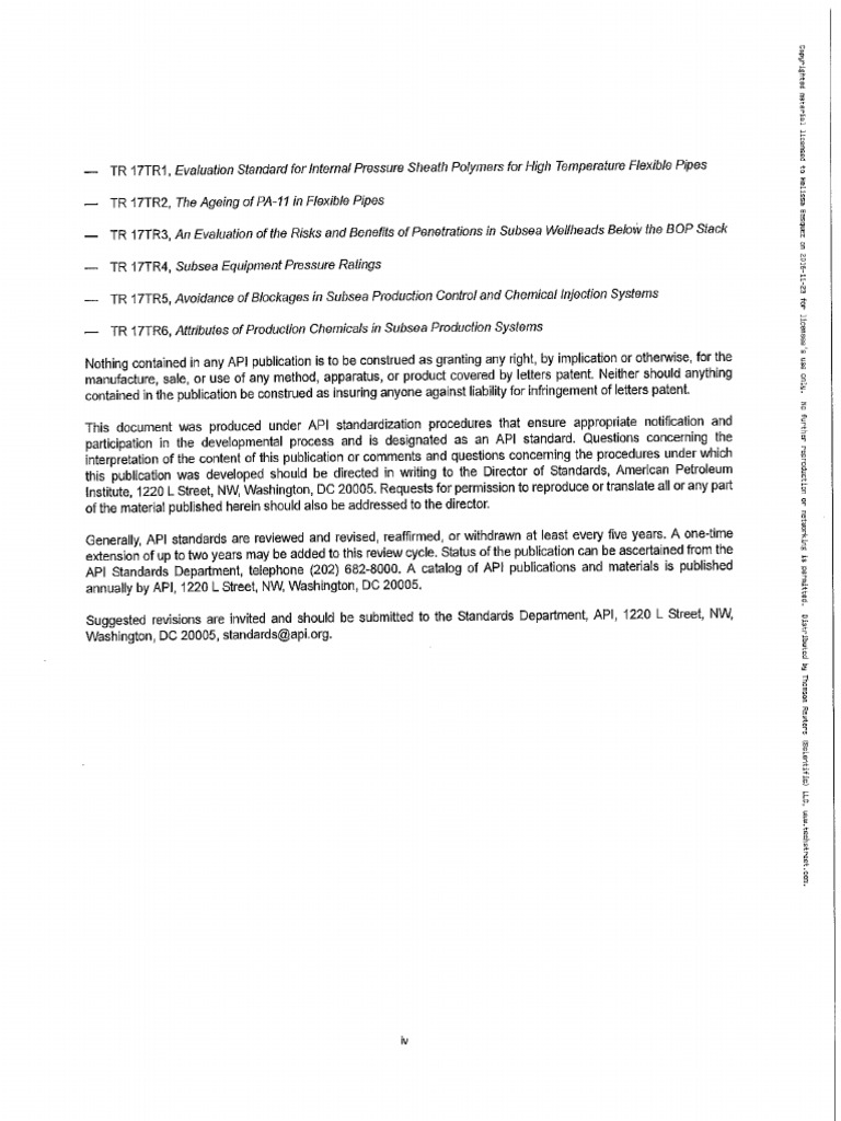 Segment 004 of API RP 17F (STD For Subsea Production Control System ...