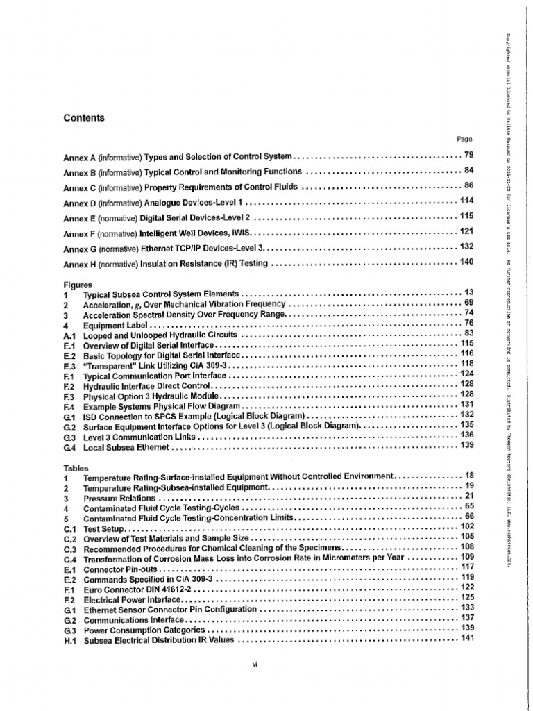 Segment 006 of API RP 17F (STD For Subsea Production Control System ...