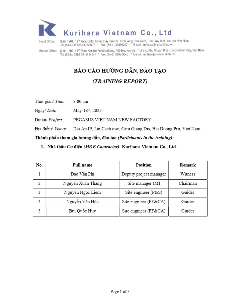 Hdpe Pipe Insllation Training Report | PDF