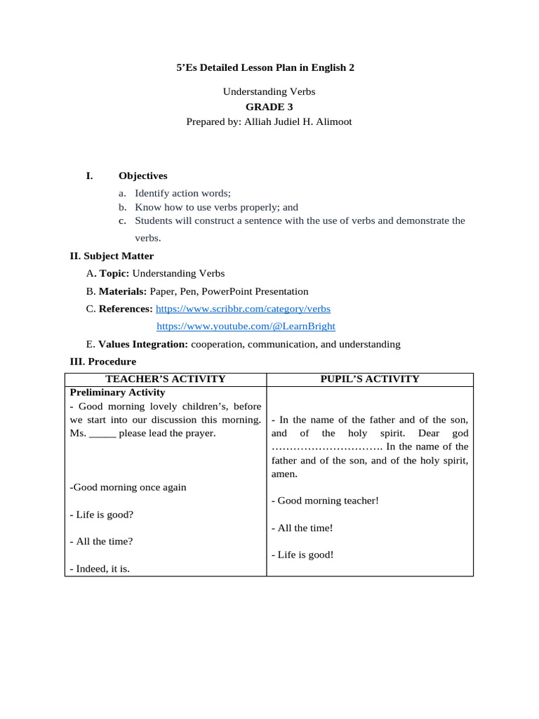 ENGLISH LP FINAL | PDF