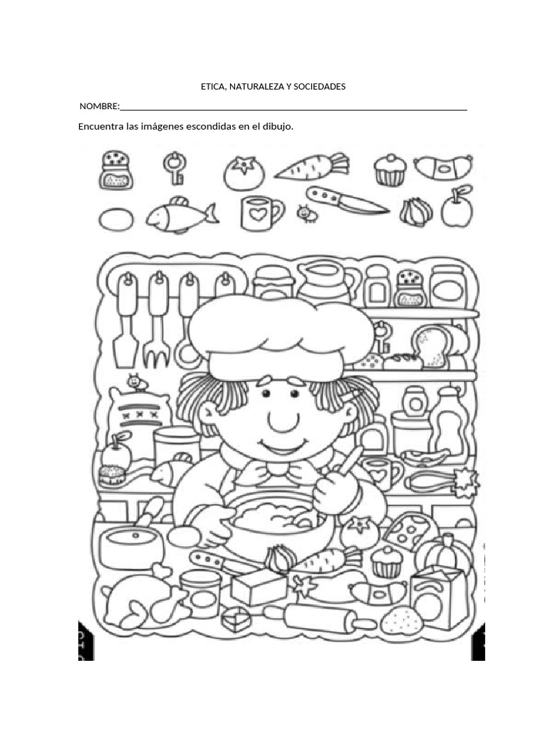 Actividad - Encuentra Los Objetos | PDF
