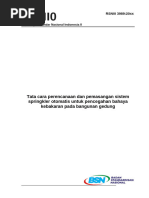 SNI 3989-2:2024 Sistem Sprinkler Kebakaran | PDF