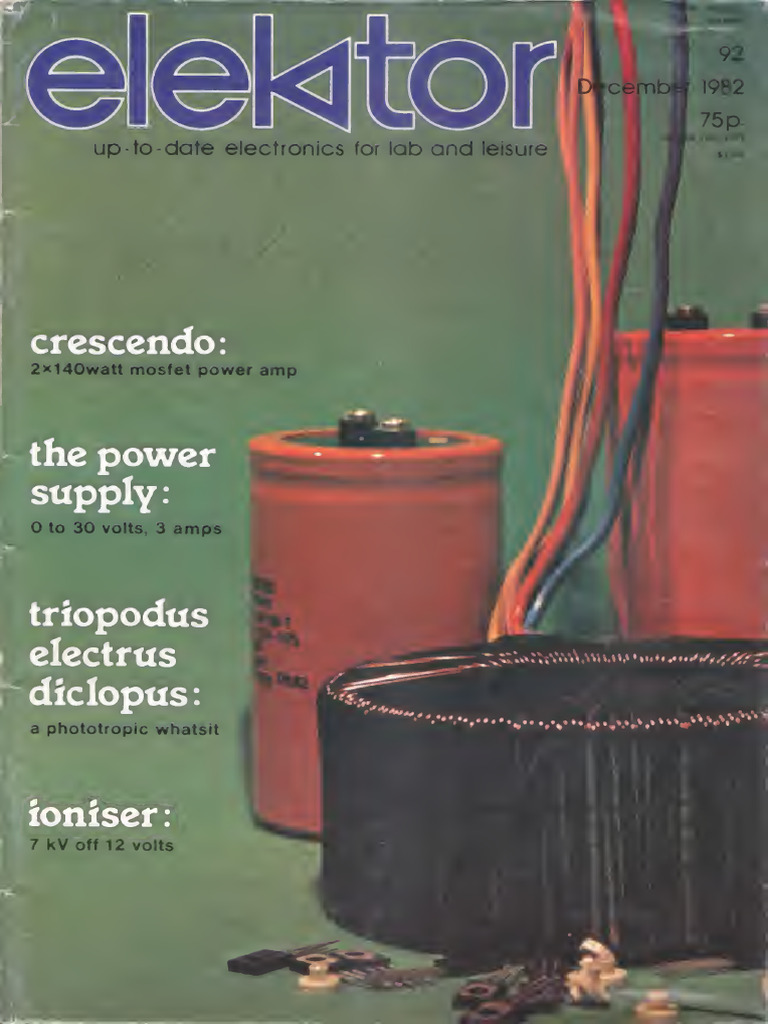 Elektor[Nonlinear.ir] 1982-12 Text | PDF | Switch | Relay