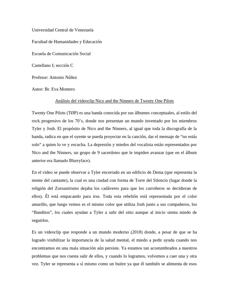 Análisis Videoclip Eva Montero | PDF