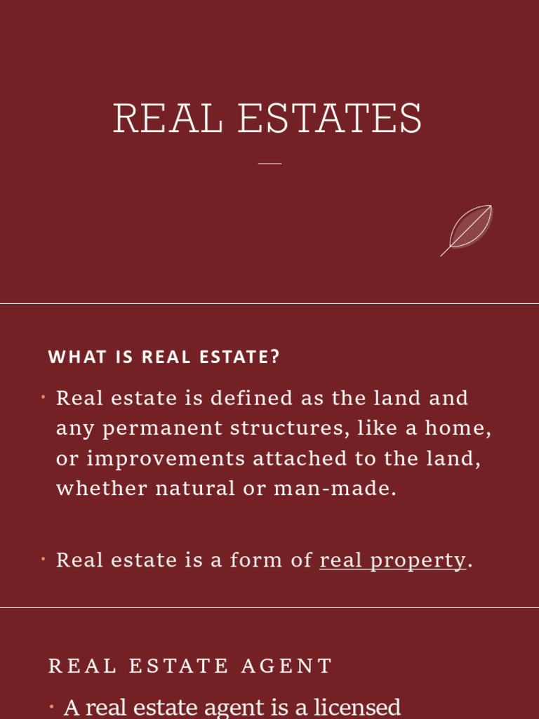 Understanding Real Estate Basics | PDF