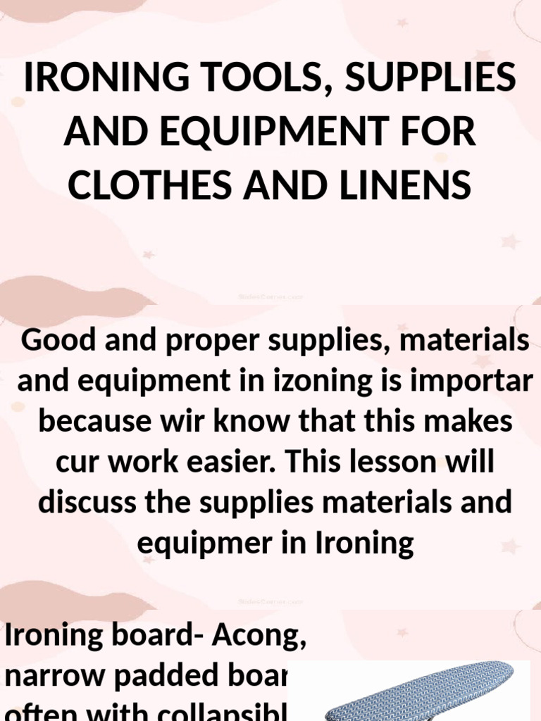 Essential Ironing Tools and Techniques | PDF | Clothing | Linens