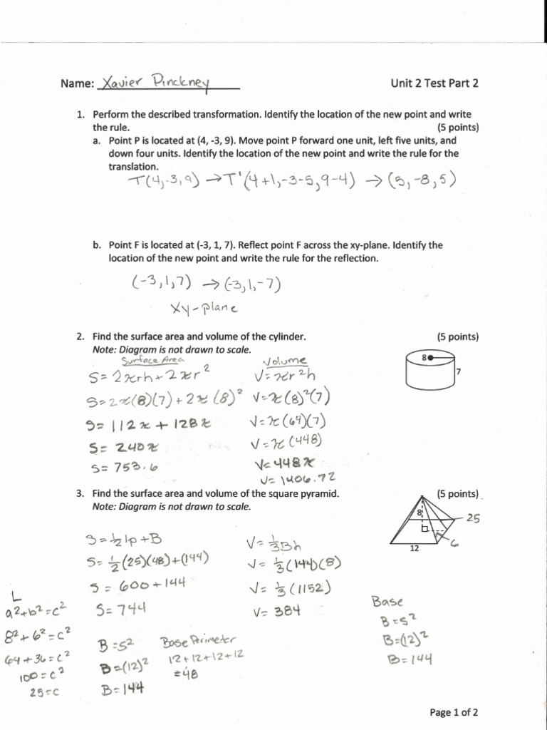 Transformations and Geometry Calculations | PDF | Teaching Methods ...