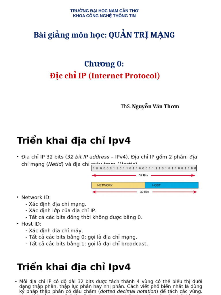 Chương 0-Dia Chi IP | PDF