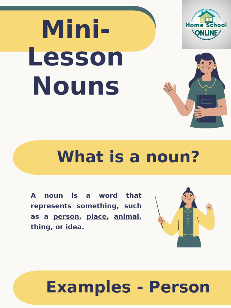 Noun-Pre Inter-Mini Lesson | PDF | Noun | Plural