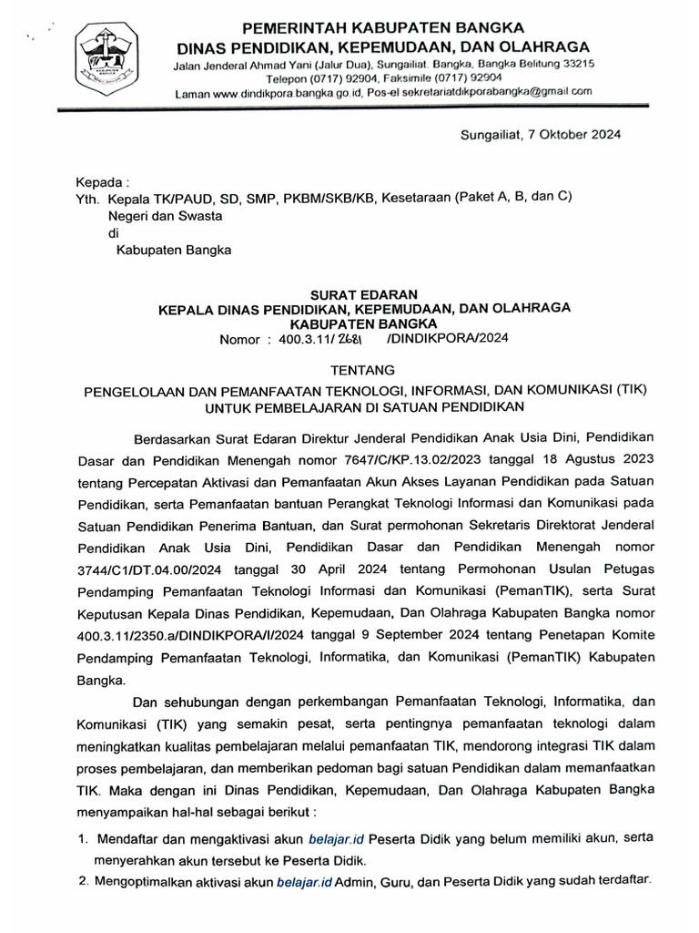 2024 Pemanfaatan TIK | PDF
