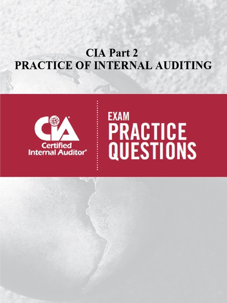 CIA Part 2: Internal Auditing Guide | PDF