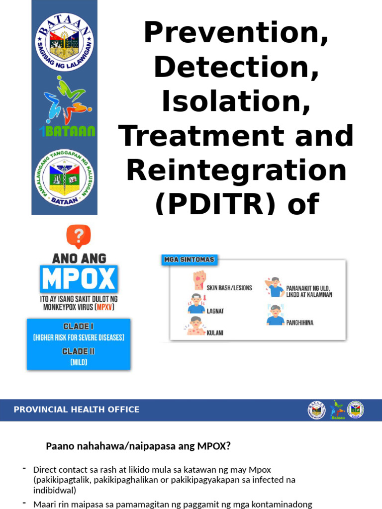 PDITR Mpox Version 2 | PDF | Occupational Safety And Health | Health ...