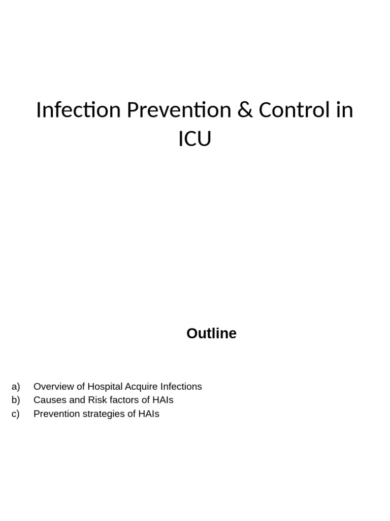 Infection Control Strategies in ICU | PDF | Hospital Acquired Infection ...