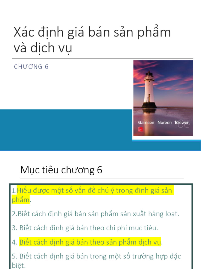 KTQT - C6 (modify theo syllabus25) Xác định giá bán - GV | PDF