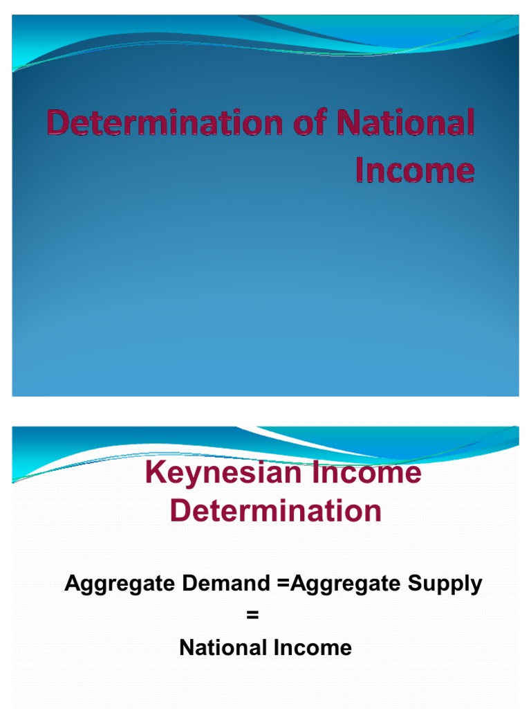 Determination of National Income | PDF