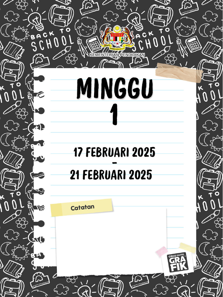 Divider Mingguan Kump.b Sesi 2025,2026 [Cikgugrafik ] | PDF