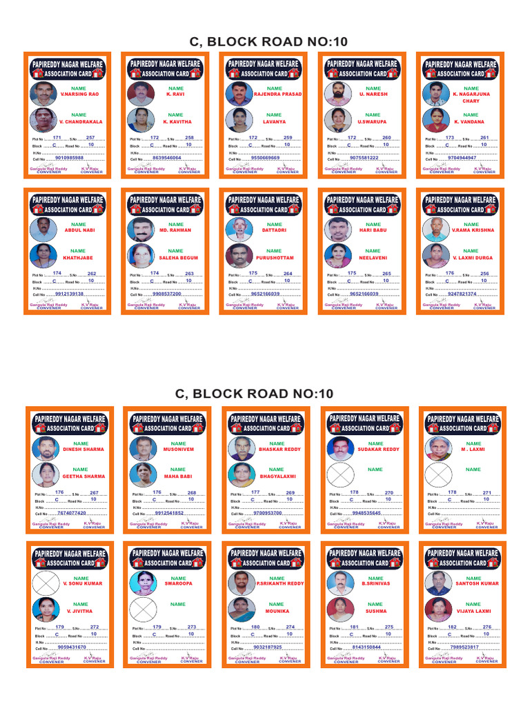 Papireddy Nagar Welfare Association Card | PDF | Indian Films | Cinema ...