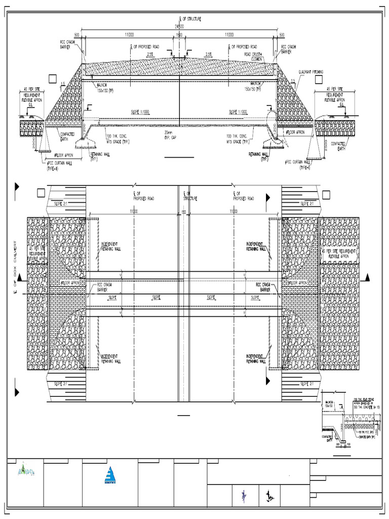Dwg Box Culvert 51+394 | PDF | Precast Concrete | Architectural Design