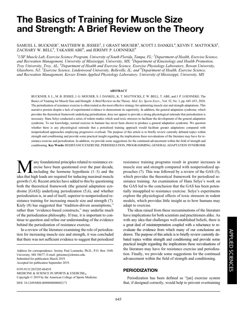 The_Basics_of_Training_for_Muscle_Size_and.16 | PDF | Strength Training ...