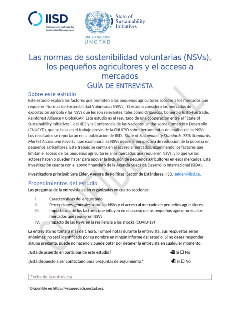Poverty Review - Interview Guide - FinalESP - para Combinar | PDF ...
