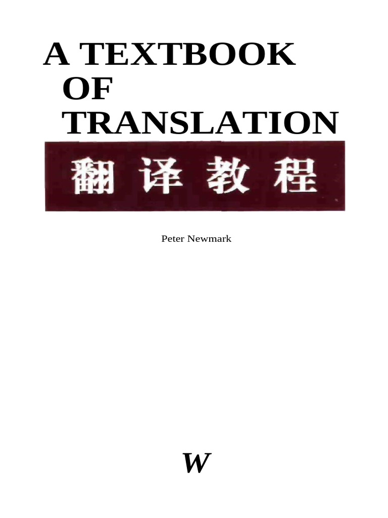 A - Textbook - of - Translation - by - Peter - Newmark - 1 TRADUCCIÓN LUCAS SAAVEDRA | PDF ...