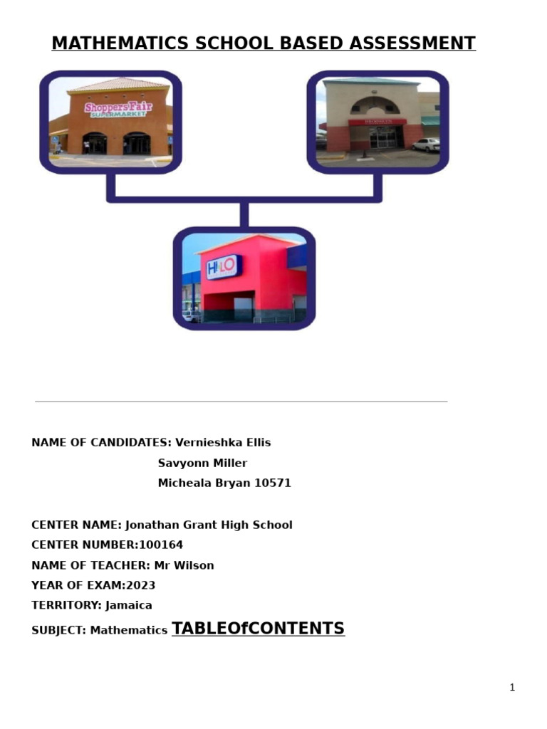SBA-2 | PDF | Supermarket | Grocery Store