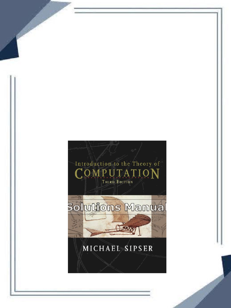 Introduction To The Theory Of Computation 3rd Edition Sipser Solutions
