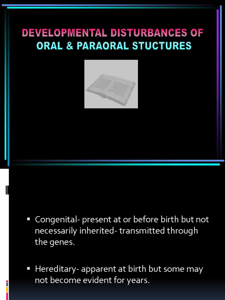 Developmental Anomalies in Oral Pathology | PDF | Zygosity | Tongue