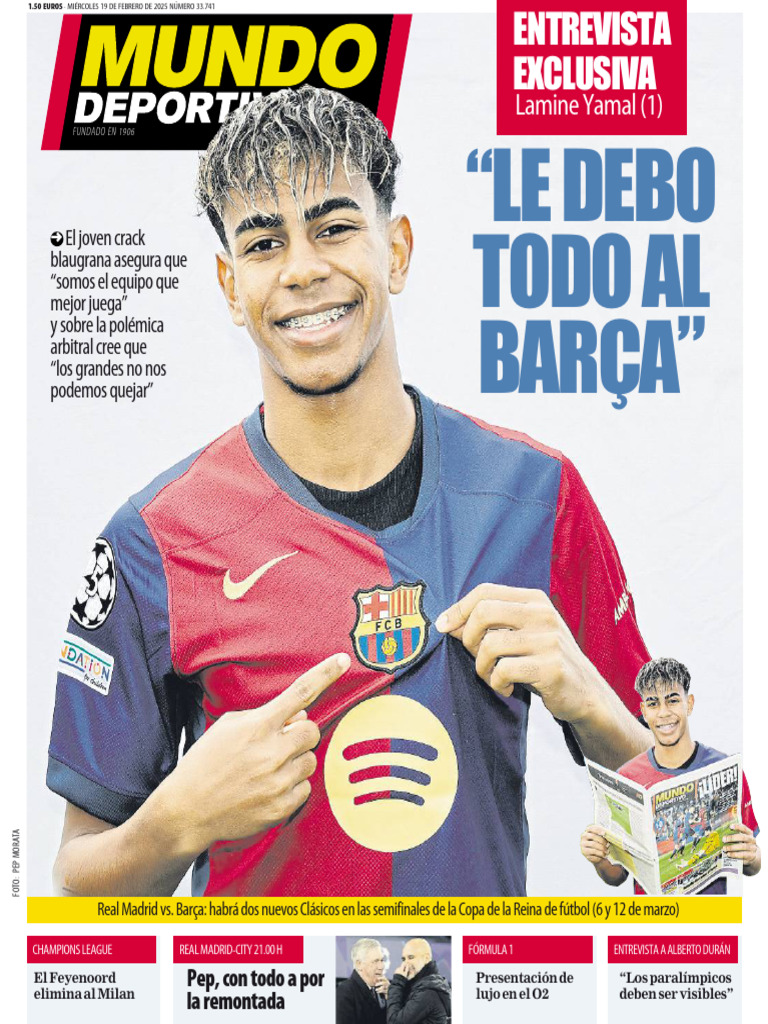 19-02-25-Mundo Deportivo | PDF | FC Barcelona | Liga de Campeones de la ...