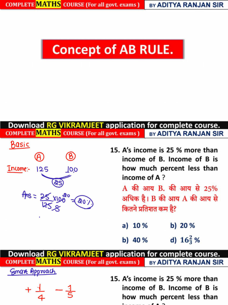 Percentage AB Rule | PDF