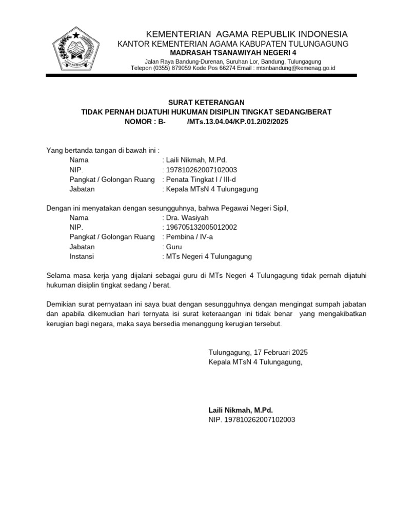 surat kelengkapan pengajuan penghargaan | PDF