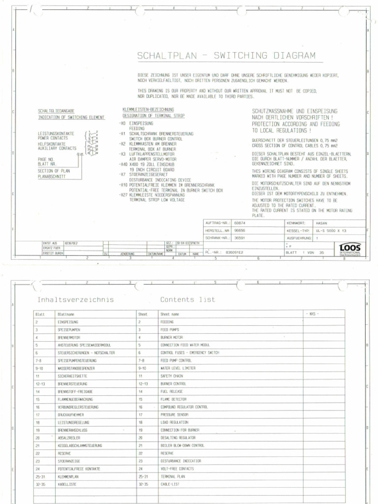 Loos Boiler Switching Diagram | PDF