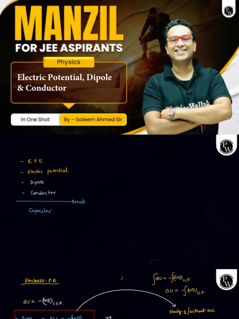 Electric Potential, Dipole & Conductor | PDF