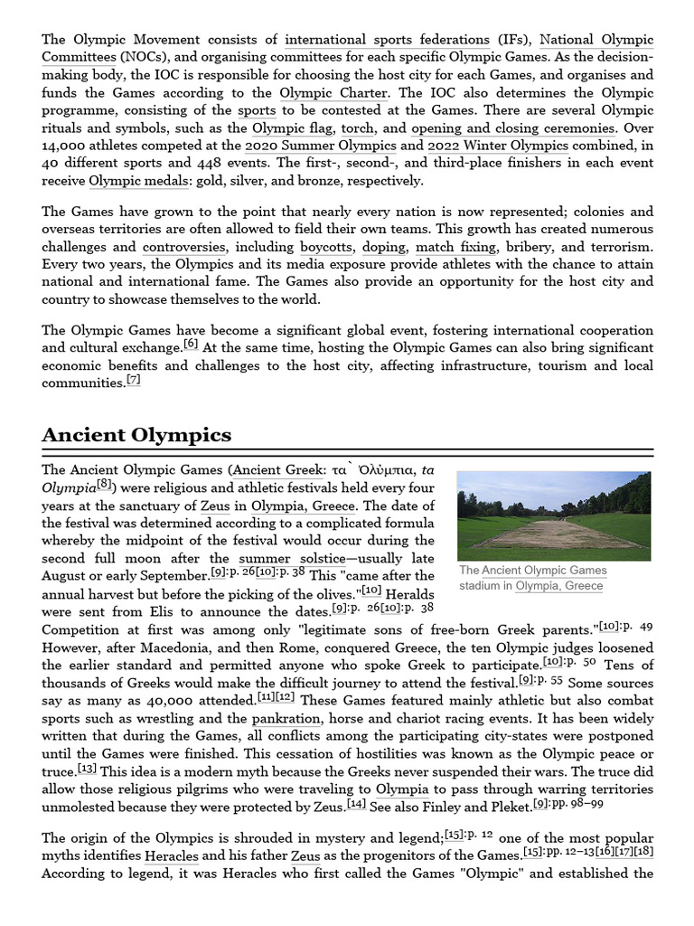 Olympic Games - Information-2 | PDF | Olympic Games | Multi Sport Events