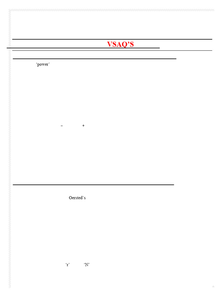SR Physics Imp Vsaq's 2024-25 | PDF | P–N Junction | Electromagnetic Radiation