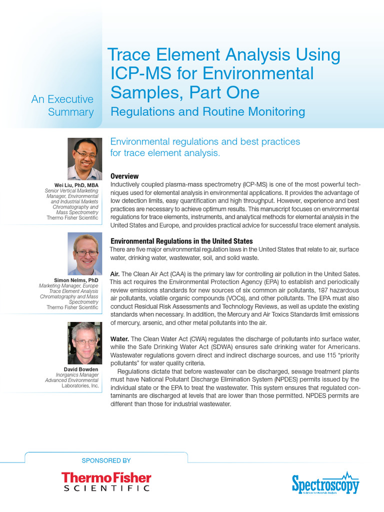 AR TEA ICP MS Regulations Monitoring SPEC 0717 en | PDF | Atomic ...