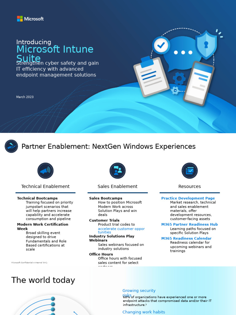 Microsoft Intune Suite Customer Pitch Training | PDF | Mobile App | Microsoft