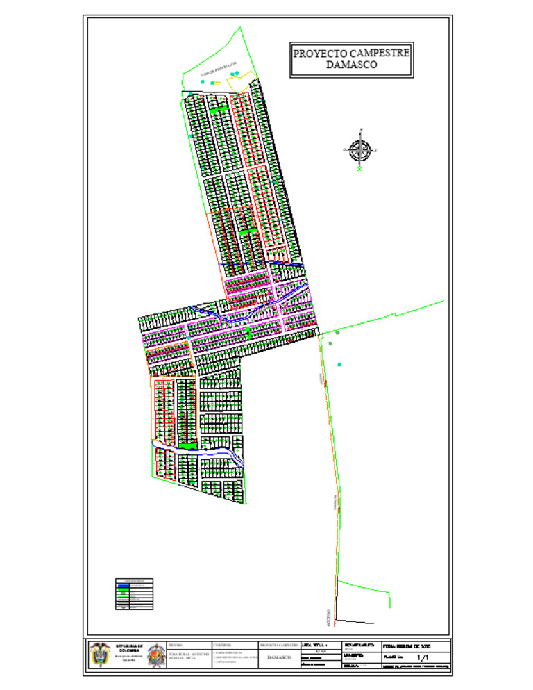 Plano Proyecto Campestre Damasco | PDF