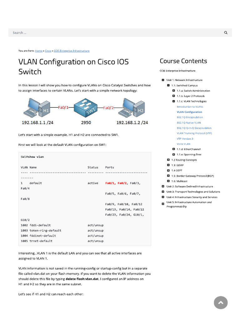 Introduction to VLANs | PDF