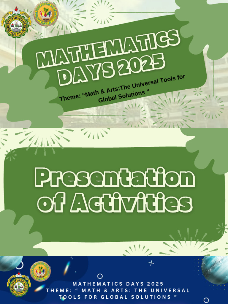 Orientation Math Days-Theme "Math ArtsThe Universal Tools For Global ...