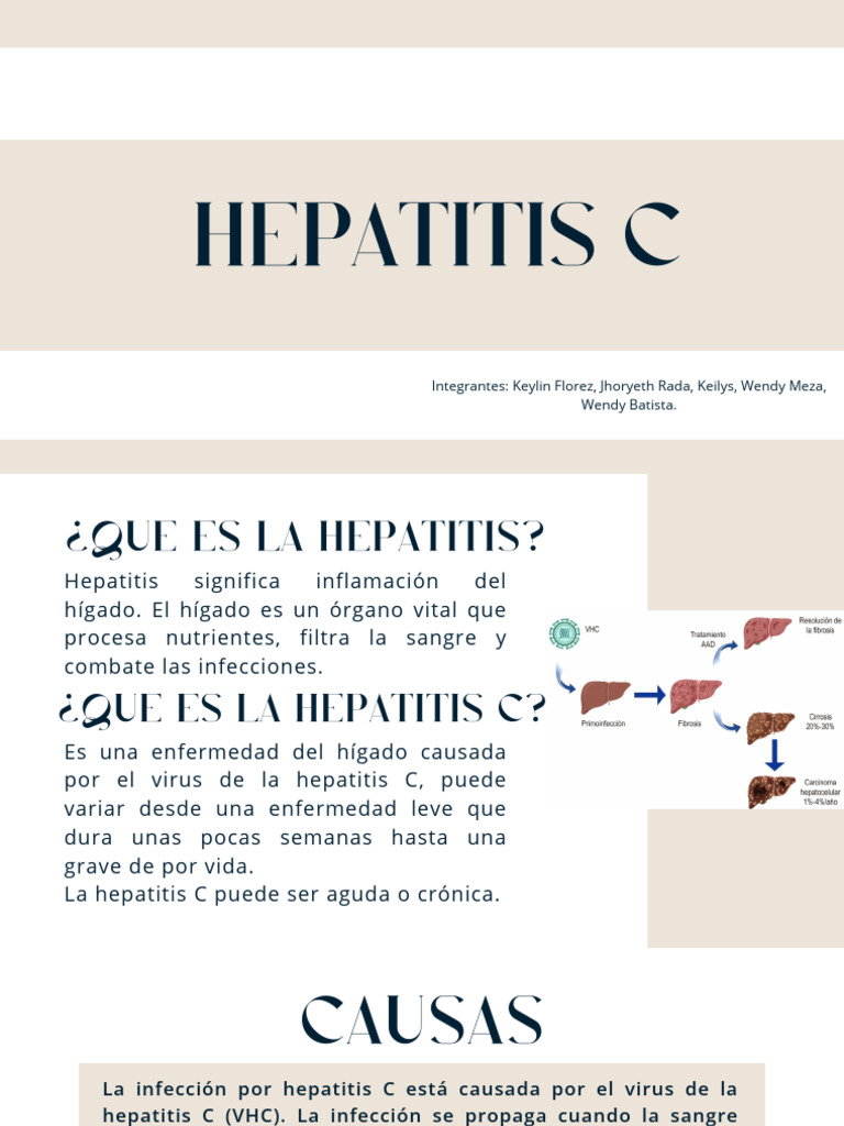 Presentación Hepatitis C | PDF | Hepatitis C | Hepatitis