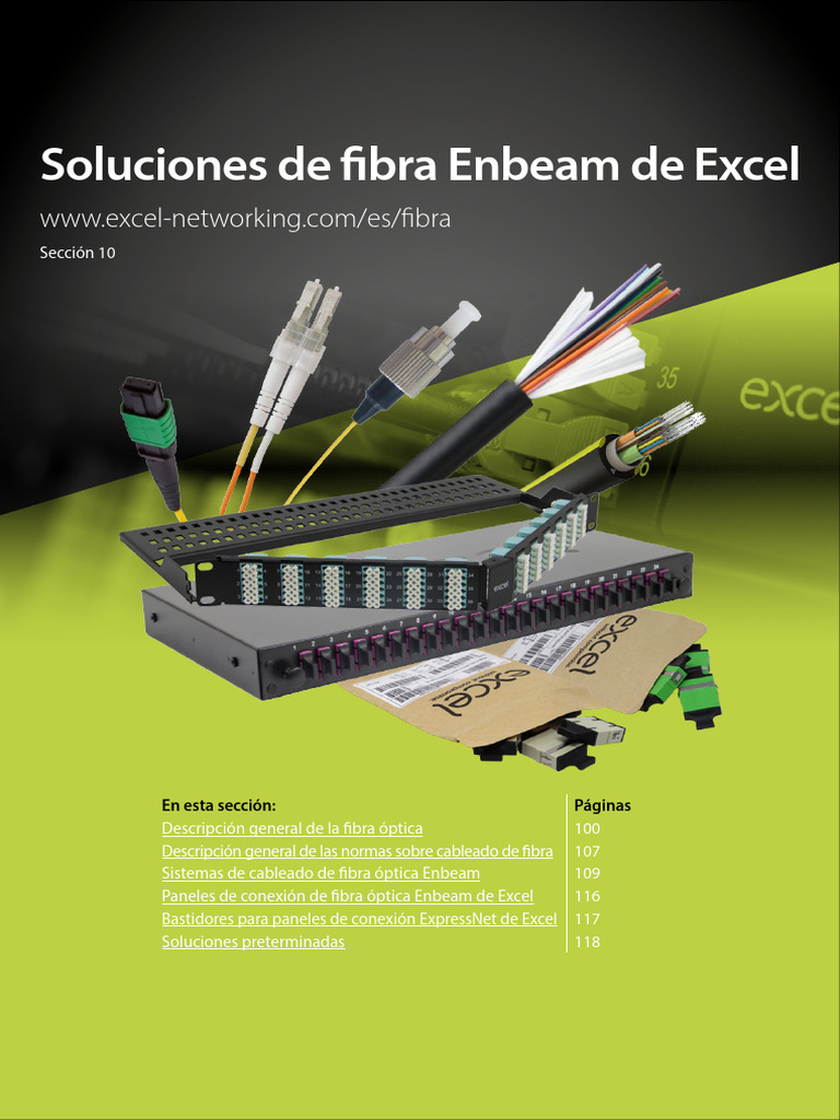 Guía de Fibra Óptica Enbeam Excel | PDF | Fibra óptica | Conector eléctrico