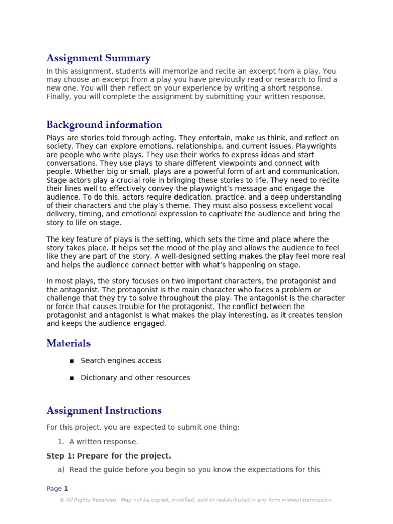 Performance Task_ELA_Student Guide_Background Creation_Jose-1 | PDF ...