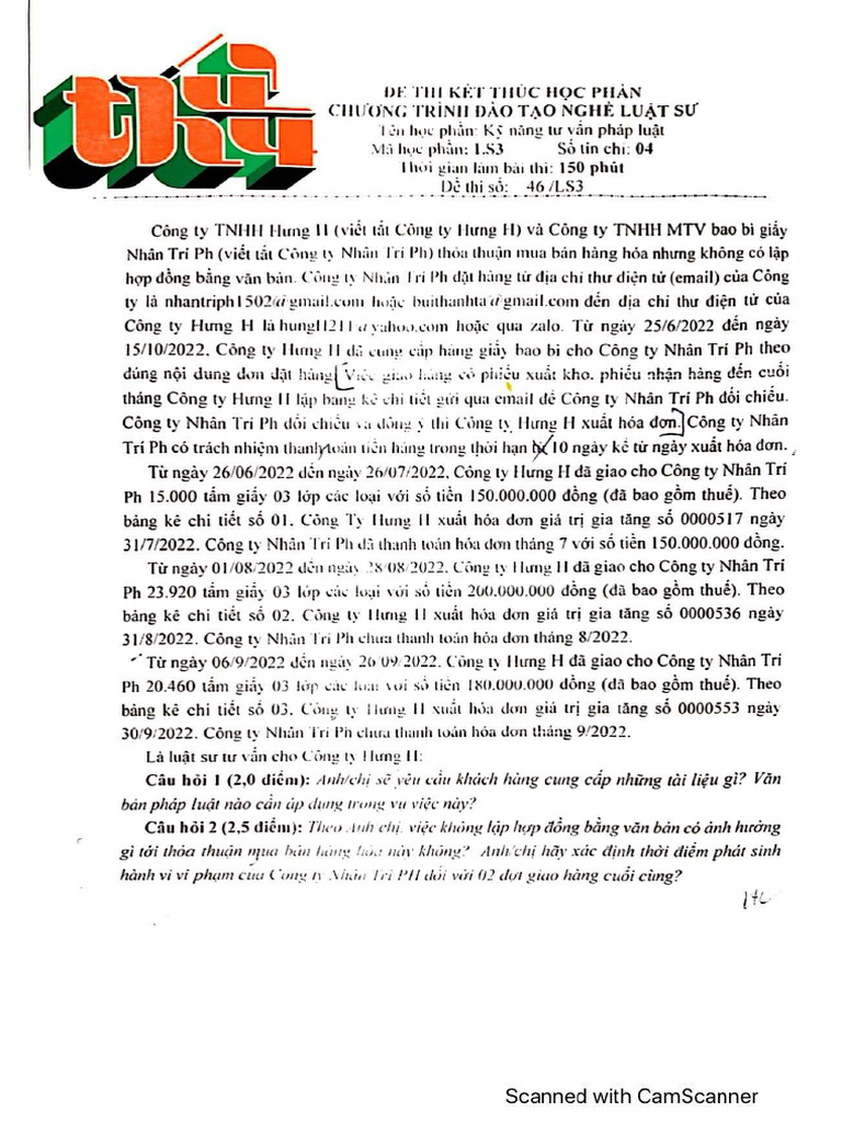 Bo de Thi ls3 Co Dap An JJJ | PDF