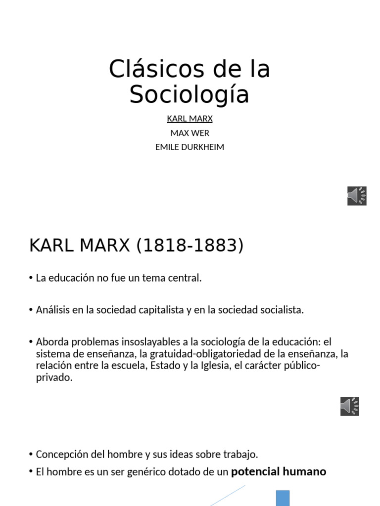 Clásicos de la Sociología | PDF