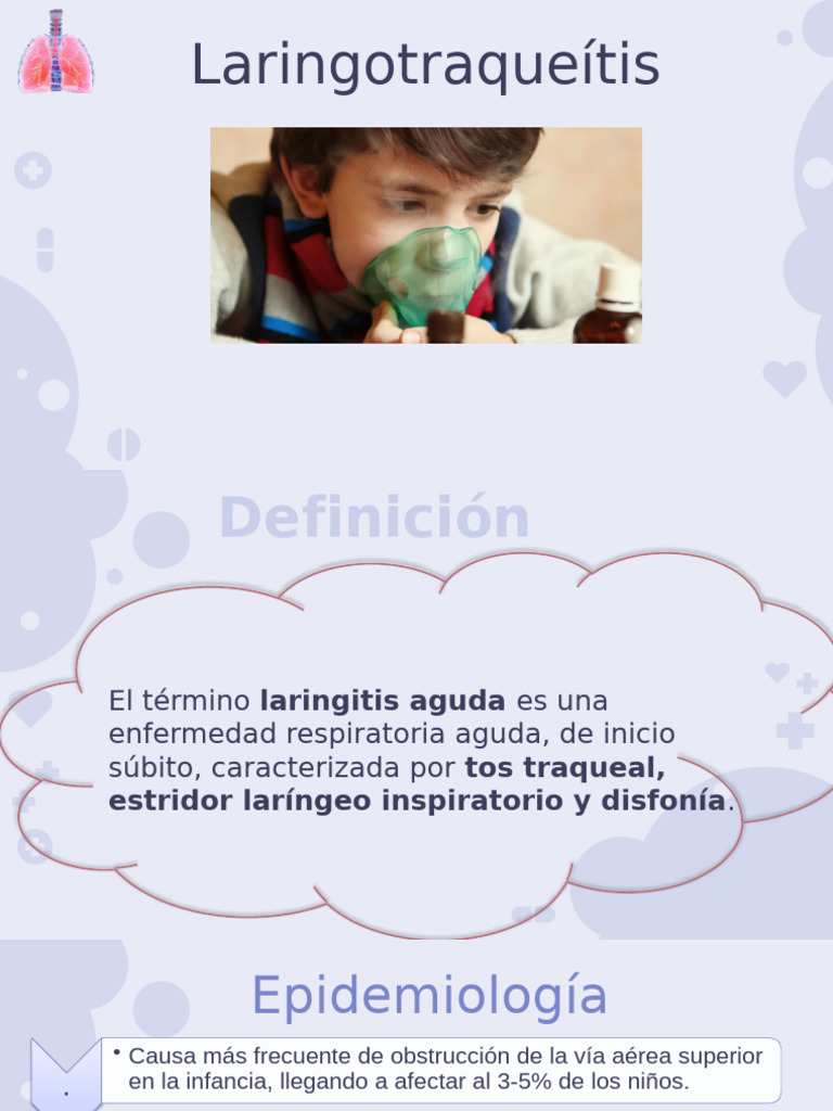 Laringotraqueitis Clase | PDF | Tos | Neumología