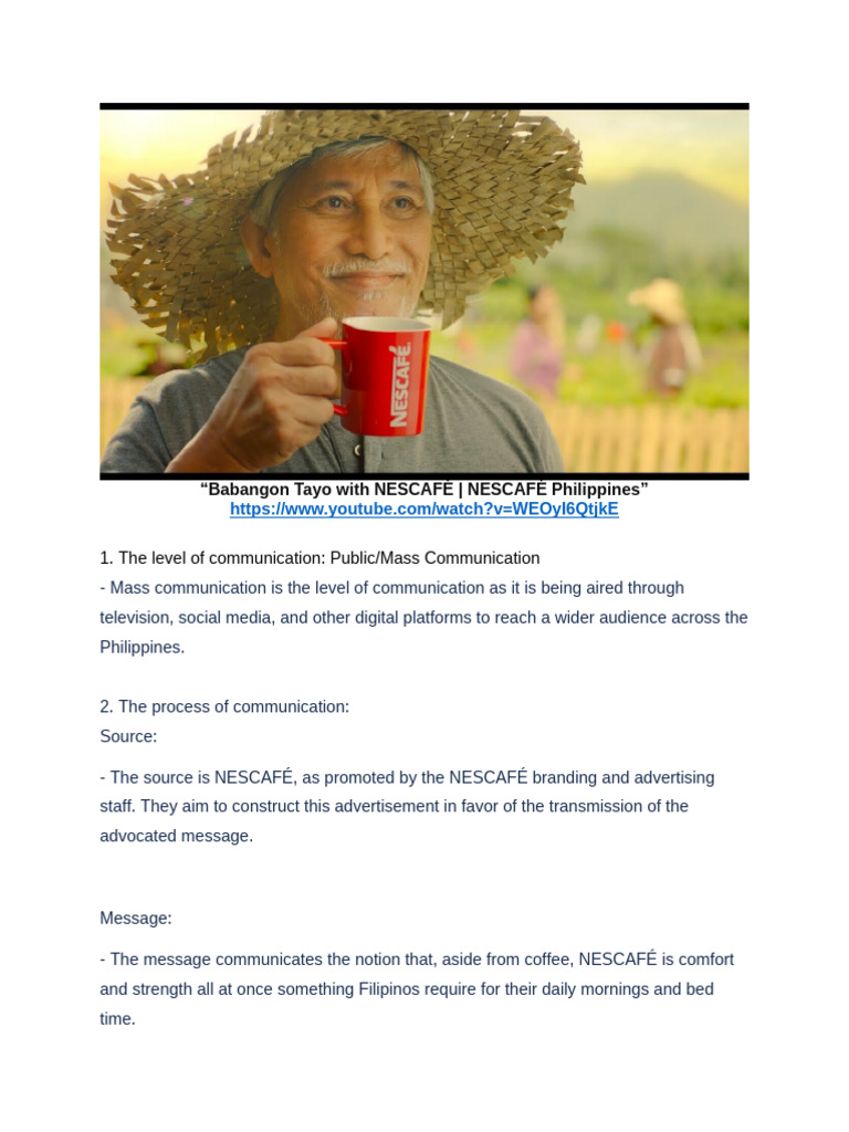 Babangon Tayo With NESCAFÉ | PDF | Communication | Social Media