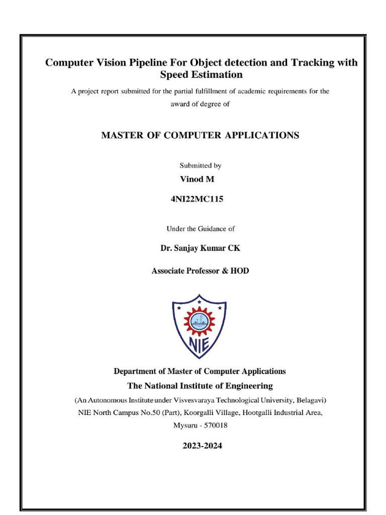 Vinod M Project Report | PDF